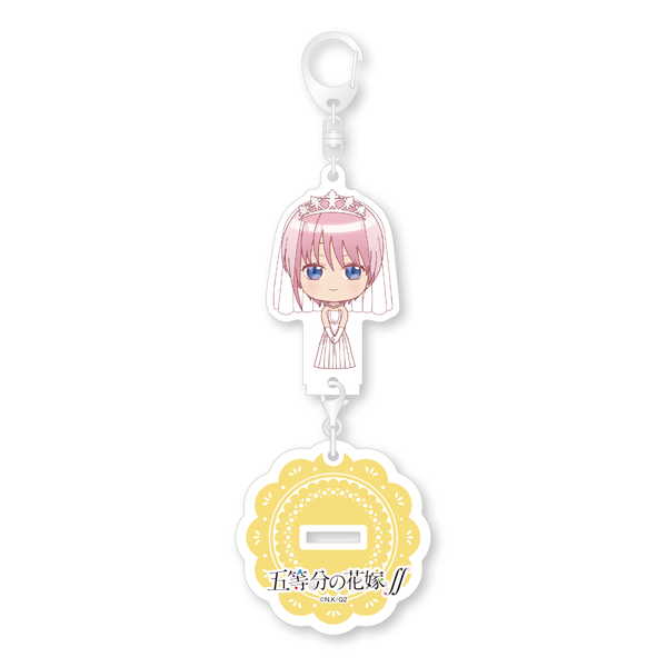 ＜商品名＞五等分の花嫁∬ アクリルスタンドマスコット 中野一花＜商品内容＞「五等分の花嫁∬」より、アクリルスタンドマスコットが登場！中野家の五つ子が、愛らしい花嫁姿の描き起こしSDになりました！マスコットとして鞄等につけるも良し、アクリルス...