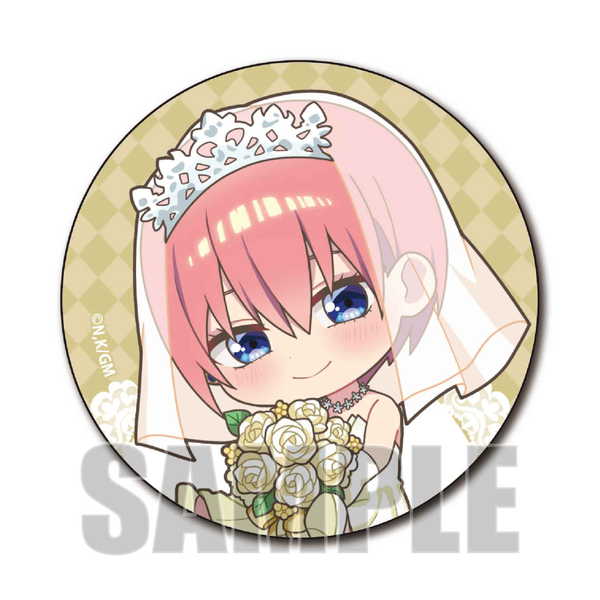 ＜商品名＞五等分の花嫁 劇場版 ぎゅぎゅっと缶バッジ 中野一花＜商品内容＞「五等分の花嫁」より、缶バッジが登場！【サイズ】 約W57×H57mm【素材】 ブリキ＜発売日＞2022/04/未定　＜メーカー＞ベルハウス　＜JANコード＞4522...