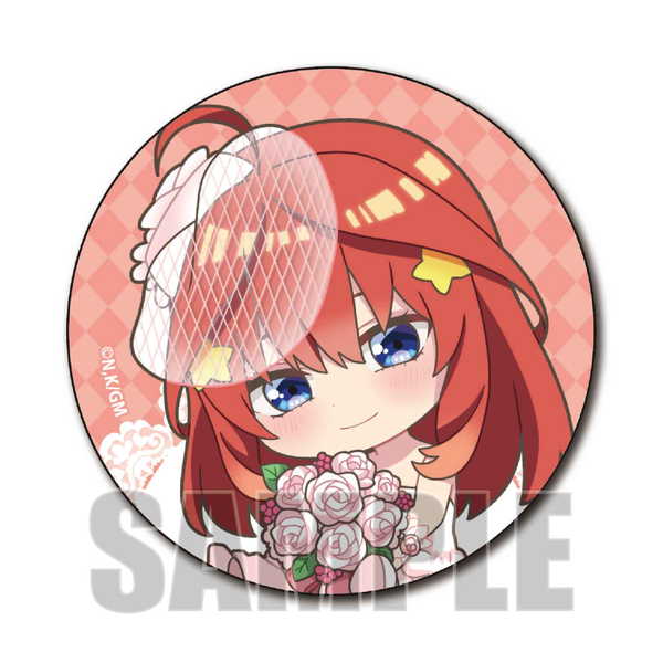 ＜商品名＞五等分の花嫁 劇場版 ぎゅぎゅっと缶バッジ 中野五月＜商品内容＞「五等分の花嫁」より、缶バッジが登場！【サイズ】 約W57×H57mm【素材】 ブリキ＜発売日＞2022/04/未定　＜メーカー＞ベルハウス　＜JANコード＞4522...