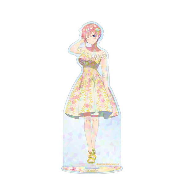 ＜商品名＞五等分の花嫁 劇場版 ホログラムBIGアクリルスタンド 描き下ろしイラスト 中野一花 桜ドレスver.＜商品内容＞映画『五等分の花嫁』より、ホログラムBIGアクリルスタンドの登場です。桜ドレス姿の中野一花の描き下ろしイラストをホロ...