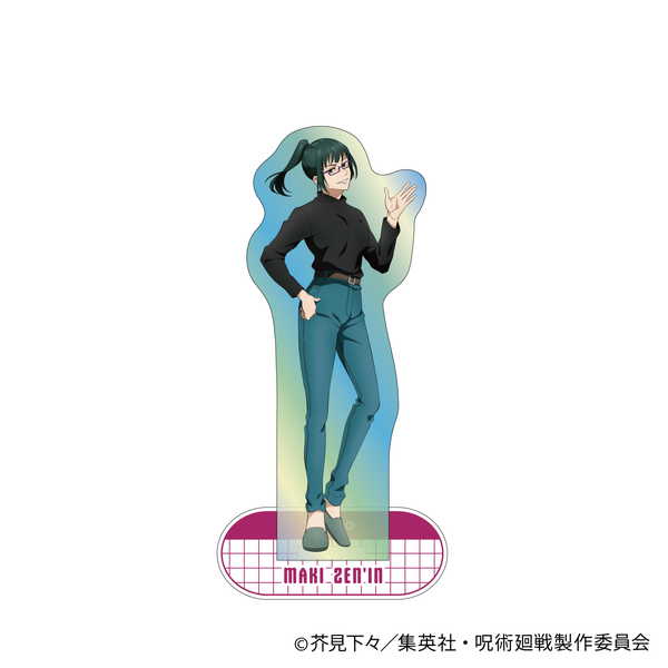 ＜商品名＞呪術廻戦 オーロラアクリルスタンド VOL.3 禪院真希＜商品内容＞「呪術廻戦」より、『私服』ビジュアルのイラストを使用したオーロラ調のアクリルスタンドが登場。【サイズ】 本体：約W60×H115mm以内(キャラクターによって異な...