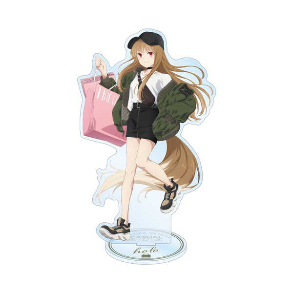 ＜商品名＞狼と香辛料 MERCHANT MEETS THE WISE WOLF BIGアクリルスタンド 描き下ろし ホロ カジュアルファッションでお買い物ver.＜商品内容＞「狼と香辛料 MERCHANT MEETS THE WISE WO...