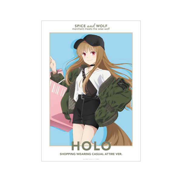 ＜商品名＞狼と香辛料 MERCHANT MEETS THE WISE WOLF A3マット加工ポスター 描き下ろし ホロ カジュアルファッションでお買い物ver.＜商品内容＞「狼と香辛料 MERCHANT MEETS THE WISE WO...