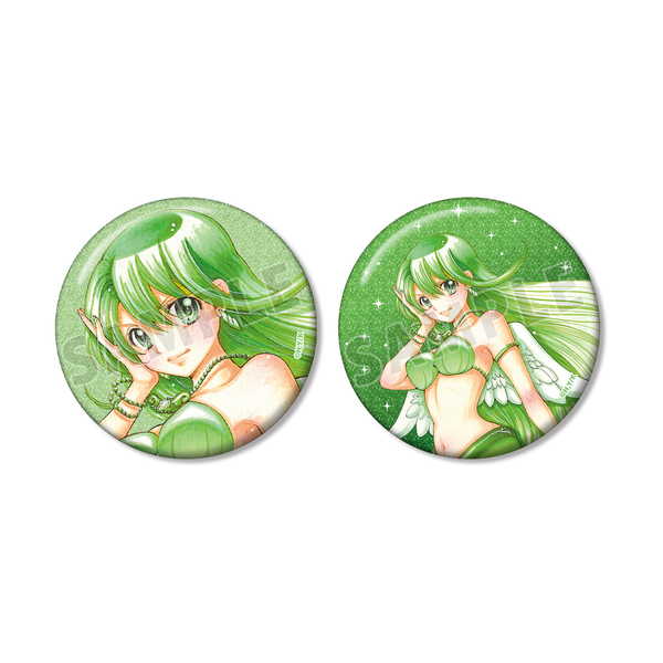 ＜商品名＞ぴちぴちピッチ グリッター缶バッジ2個セット 花森ぴんく先生 描き下ろし リナ 羽を纏ったマーメイドver.＜商品内容＞「ぴちぴちピッチ」より、グリッター缶バッジ 2個セットの登場です。花森ぴんく先生描き下ろしイラストのリナをグリ...