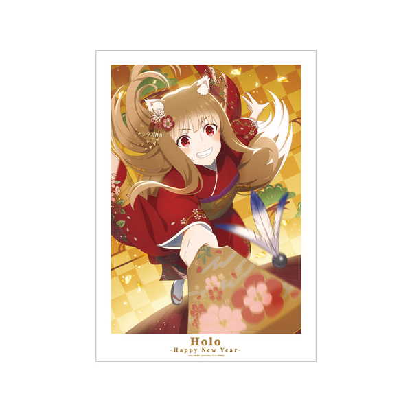 ＜商品名＞狼と香辛料 MERCHANT MEETS THE WISE WOLF A3マット加工ポスター ホロと巡る四季の物語：「お正月」ビジュアル＜商品内容＞「狼と香辛料 MERCHANT MEETS THE WISE WOLF」より、A3...