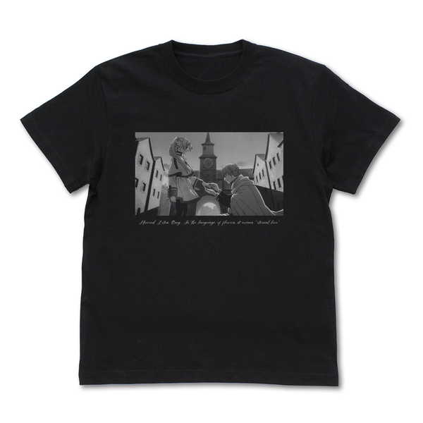 ＜商品名＞葬送のフリーレン Tシャツ フリーレン＆ヒンメル「鏡蓮華の指輪」 BLACK-M＜商品内容＞「葬送のフリーレン」より、Tシャツが登場！着心地と頑丈さを兼ね備えた5.6オンスの生地。しっかりとした作りで長く愛用できる一枚。・一枚での...