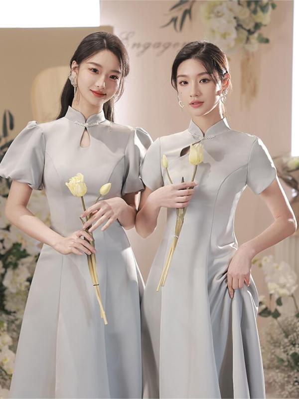 ・スタイル: レトロ・襟タイプ: スタンドカラー・袖丈: 半袖・袖タイプ: レギュラー・ウエストタイプ: ミドルウエスト・ドレス丈: ミドル丈・シルエット: スリムフィット・柄: 無地・デザイン要素: ストラップ・素材: ポリエステル100...