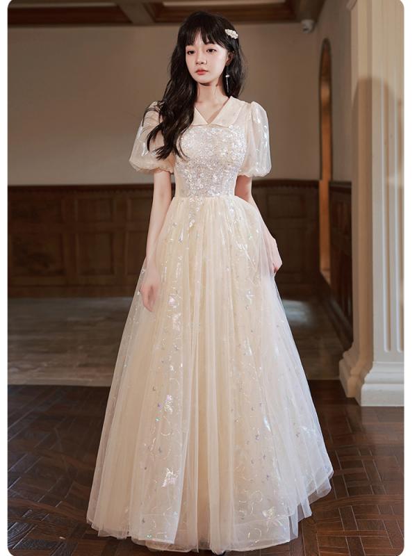 ・スタイル: 韓国風・柄: 無地・カラー: シャンパン・サイズ展開: XS、S、M、L、XL、XXL、XXXL、4XL・素材: トリアセテート100%・ネックライン: 立ち襟・袖丈: 半袖・袖タイプ: レギュラー・ウエスト: ミドルウエスト...