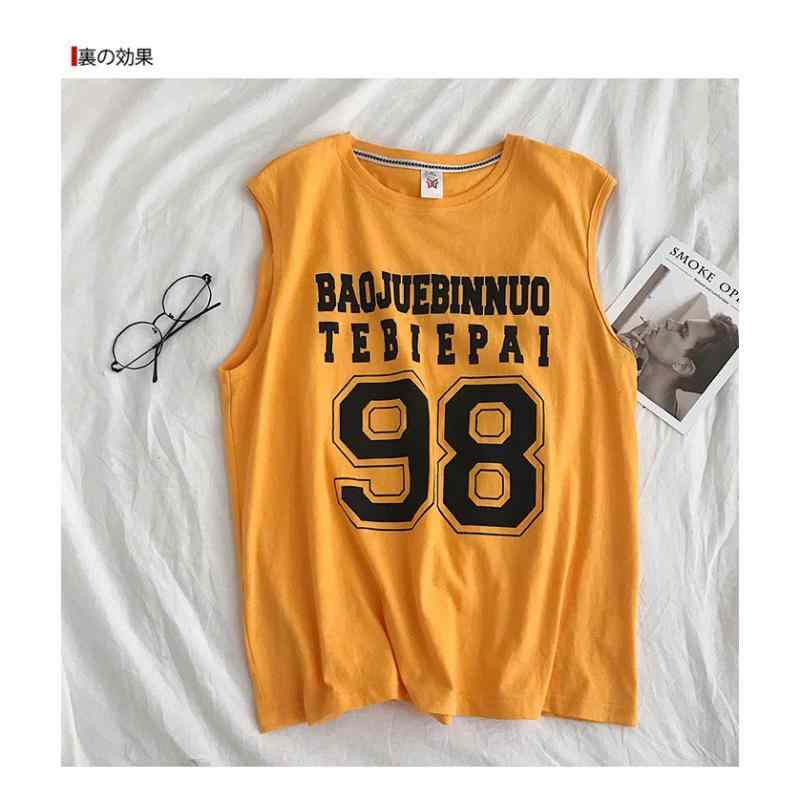 ・カテゴリ: Tシャツ、ベスト・スタイル: ベーシック・素材: ポリエステル96%以上・ネックライン: クルーネック・袖丈: ノースリーブ・柄: 数字・カラー展開: ブラック、ホワイト、グレー、ピンク、イエロー、ブルー、レッド・サイズ展開:...
