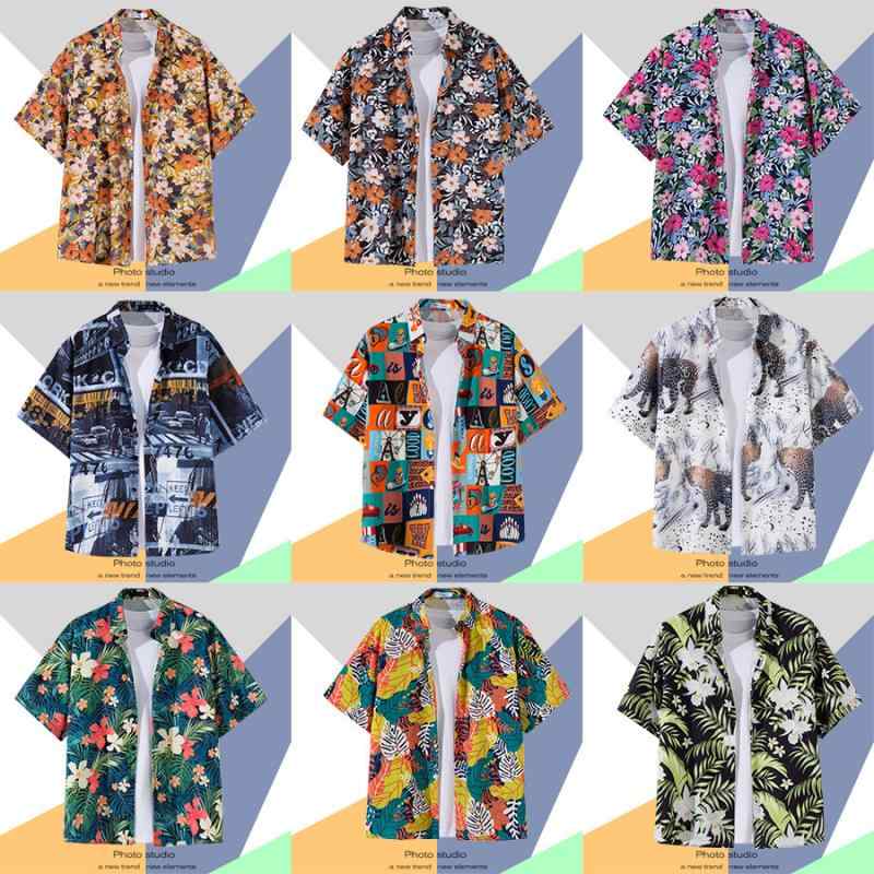 ・カテゴリ: シャツ・スタイル: 青春カジュアル・主な素材: ポリエステル・機能: ノーアイロン・シルエット: レギュラーフィット・ネックライン: 開襟・袖丈: 半袖・柄: 小花柄・厚さ: 薄手・対象: ティーン・シーン: カジュアル・カラ...