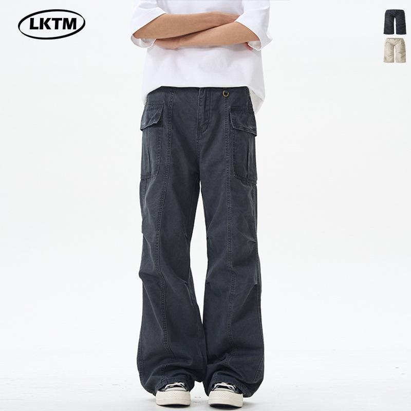 ・カテゴリ: ワークカジュアルパンツ・スタイル: ストリートカジュアル・主な素材: コットン・柄: 無地・性別: メンズ・対象: ティーン・シーン: カジュアル・丈: フルレングス・種類: ストレート・ウエスト: ミッドライズ・裾: ストレ...