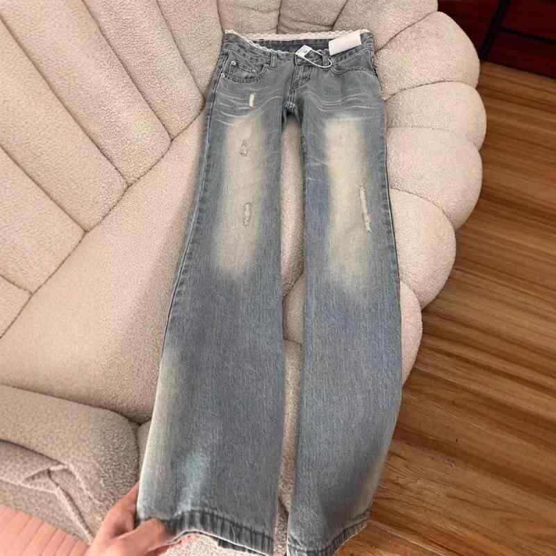 ・カテゴリ: デニムパンツ・主な素材: 綿50〜70%、ポリエステル・スタイル: カジュアル・パンツシルエット: ブーツカット・丈: フルレングス・ウエスト: ハイウエスト・厚さ: 中厚手・伸縮性: 微伸縮・要素: フリンジ・加工: イージ...