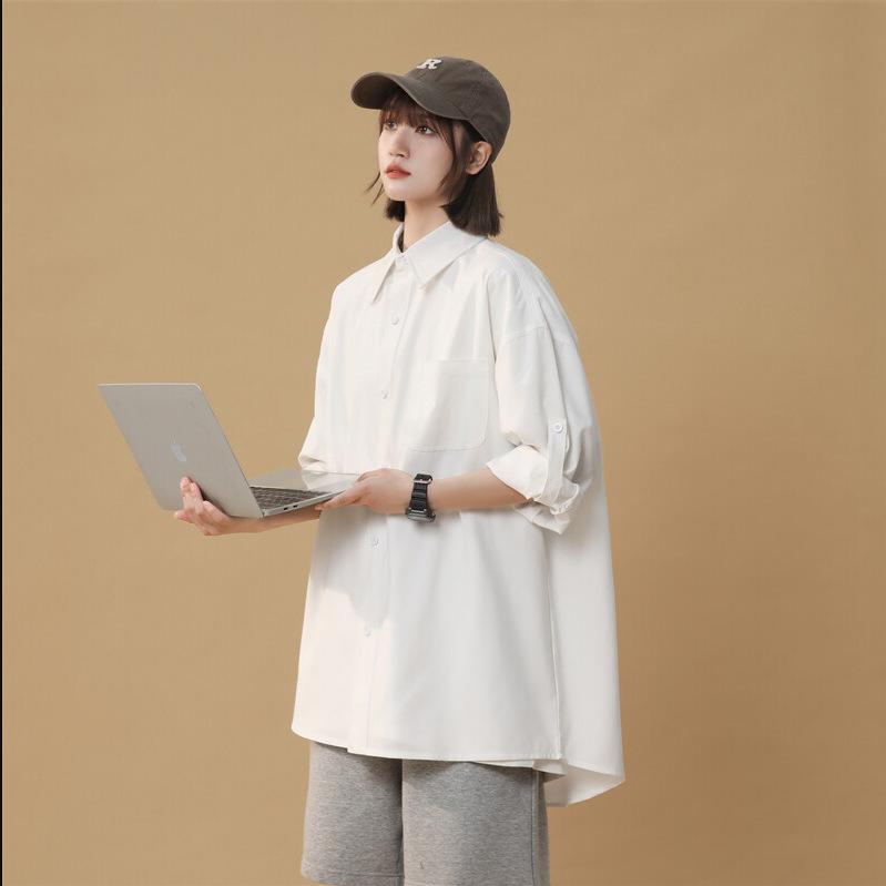 ・カテゴリ: シャツ・性別: メンズ・スタイル: 青春カジュアル・主な素材: ポリエステル96%以上・ネックライン: スクエアネック・袖丈: 七分袖・柄: 無地・厚さ: 普通・シルエット: ゆったり・開閉: 前開き・ディテール: ポケット付...