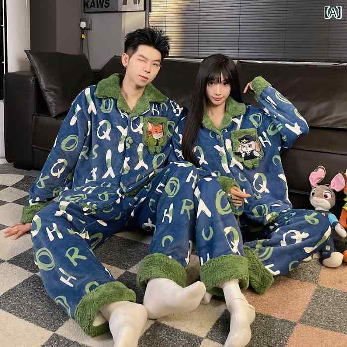 ・カテゴリ: セット・素材: フランネル・主な素材: ポリエステル95%以上・厚み: 加厚・生地の厚さ: 251-300g/平方メートル・襟型: ラペル・袖丈: 長袖・パンツ丈: 長丈・スタイル: カートゥーン・機能: 保暖、通気性、快適・...