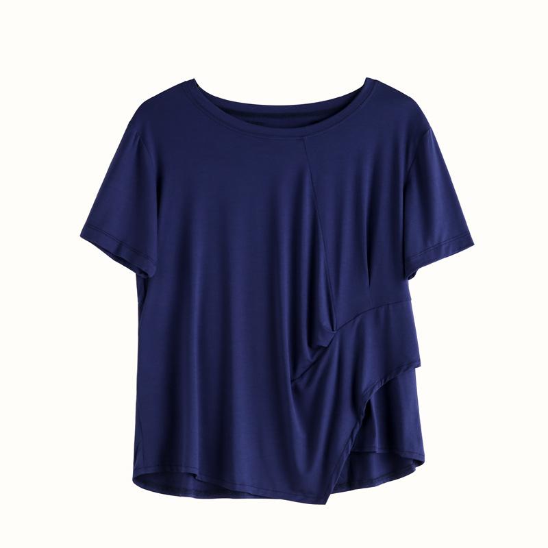 ・カテゴリ: ダンス服・スタイル: 現代舞・柄: 無地・対象性別: 女性・対象年齢: 成人・主な素材: モダール95%・裏地: モダール95%・袖丈: 半袖、長袖・カラー展開: レンガ赤、黒、紺、墨緑・サイズ展開: S、M、L、XL、XXL...