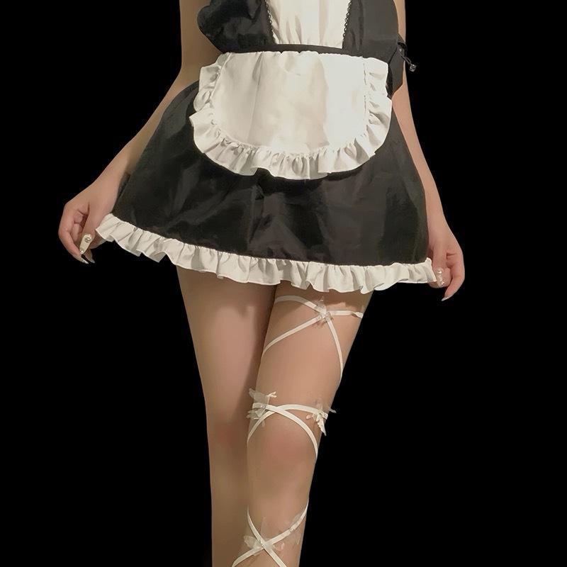 ・カテゴリ: アンクレット・スタイル: JK風・性別: 女性用・: 蝶結び・素材: 布・カラー展開: 白、黒