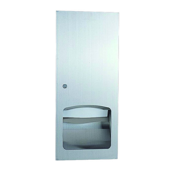 【材　質】ステンレス【仕上げ】ヘアーライン【収納枚数】　約250組(500枚)※ペーパータオルは業務用2枚重ね（218×230mm）をご使用下さい。