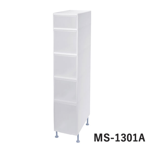 ■商品のご紹介幅25.5cmのすき間を活用。段差が跨げるスリムストッカー。洗濯パンを跨いでの設置も可能。コード類を跨いでの使用ま可能。引出しは抜け落ち防止ストッパー付き。型番MS−1301A商品番号086601861色ホワイトサイズW27×...