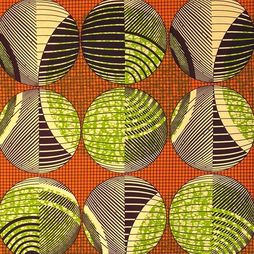 アフリカでは主にドレスや普段着を作る布ですが、バッグ、小物など幅広くアフリカの人々の暮らしに使われている布です。 お洋服だけでなく、個性的なアフリカンプリントの生地でマルチカバーやカーテンなどインテリア雑貨を作ってもステキです! 品　質　:...