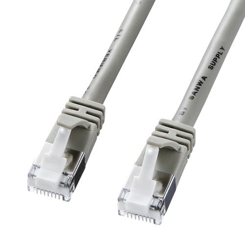 配送区分：SSサイズSN10JNE【新品/取寄品/代引不可】ツメ折れ防止カテゴリ5eSTP LANケーブル 10m ライトグレー KB-STPTS-10※ご注文手続き後、当店より発送予定日または取寄商品の在庫有無・納期を記載したご注文確認メ...
