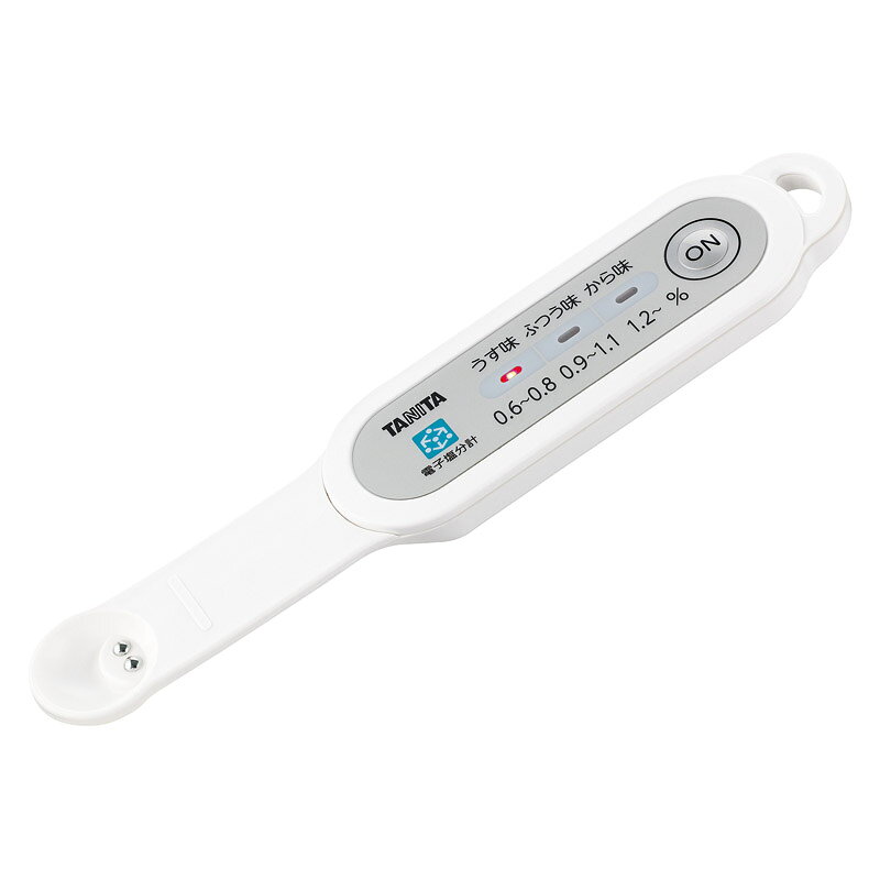 配送区分：SSサイズ【新品/取寄品/代引不可】【特選商品】タニタ 電子塩分計しおみスプーン・・・・SO-312-NWH※ご注文手続き後、当店より発送予定日または取寄商品の在庫有無・納期を記載したご注文確認メールをお送りいたしますので必ずご確...