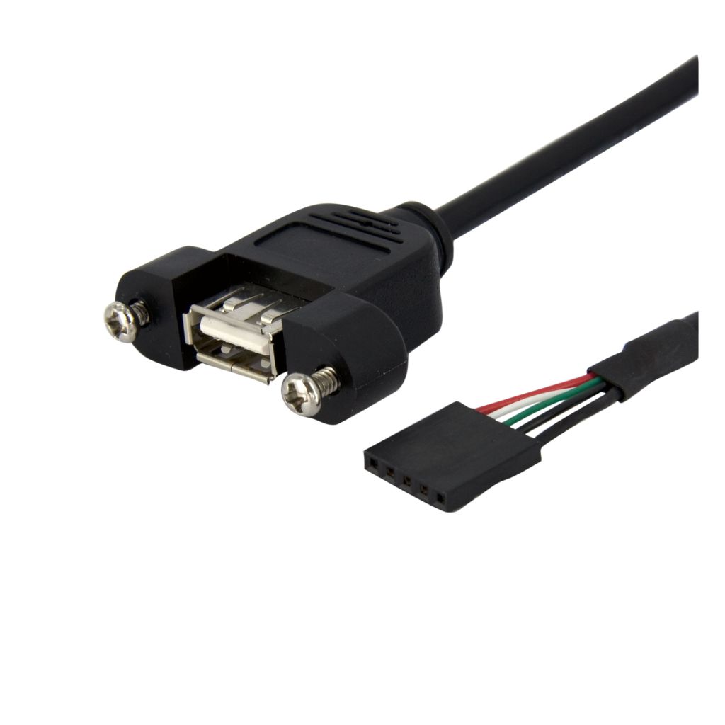 配送区分：SSサイズZU2009J【新品/取寄品/代引不可】91cm USB2.0パネルマウント型USBヘッダピン変換ケーブル USBマザーボードヘッダー(5ピンメス)-パネルマウント用USB Aポート(メス) USBPNLAFHD3※ご注...