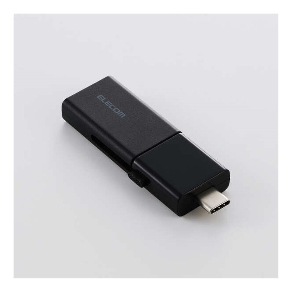配送区分：SSサイズEL11AHF【新品/取寄品】USBメモリー/USB 5Gbps対応/スライド式/Type-C&Type-A両対応/256GB/ブラック MF-WSAU3256GBK※ご注文手続き後、当店より発送予定日または取寄商品の在...