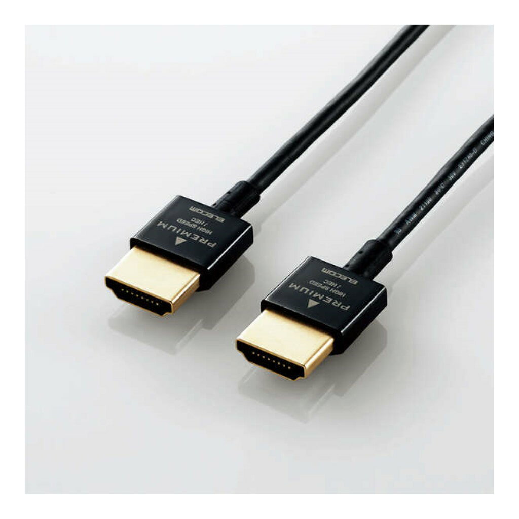 配送区分：SSサイズEL111AT【新品/取寄品/代引不可】HDMIケーブル/Premium/スーパースリム/1.0m/ブラック CAC-HDPSS10BK※ご注文手続き後、当店より発送予定日または取寄商品の在庫有無・納期を記載したご注文確...