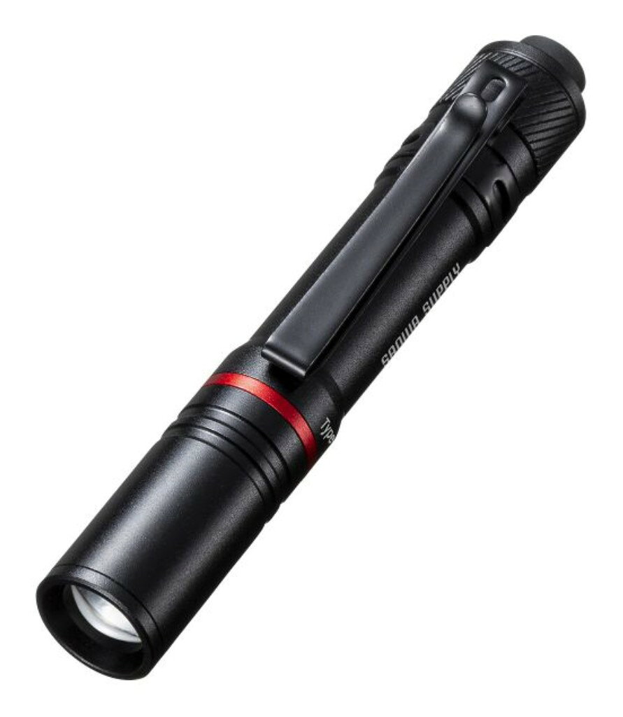 配送区分：LサイズSN10V8H【新品/取寄品/代引不可】ペン型ライト(ショートタイプ) LED-PEN2BK※ご注文手続き後、当店より発送予定日または取寄商品の在庫有無・納期を記載したご注文確認メールをお送りいたしますので必ずご確認をお願...