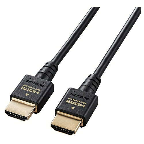 配送区分：SSサイズEL1122E【新品/取寄品】HDMIケーブル/HDMI2.1/ウルトラハイスピード/スリム/2.0m/ブラック CAC-HD21ES20BK※ご注文手続き後、当店より発送予定日または取寄商品の在庫有無・納期を記載したご...