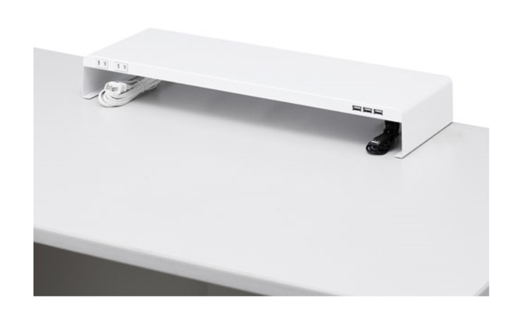 配送区分：MサイズSN10RUY【新品/取寄品/代引不可】電源タップ+USBポート付き机上ラック(W600xD200 ホワイト) MR-LC202WN※ご注文手続き後、当店より発送予定日または取寄商品の在庫有無・納期を記載したご注文確認メー...