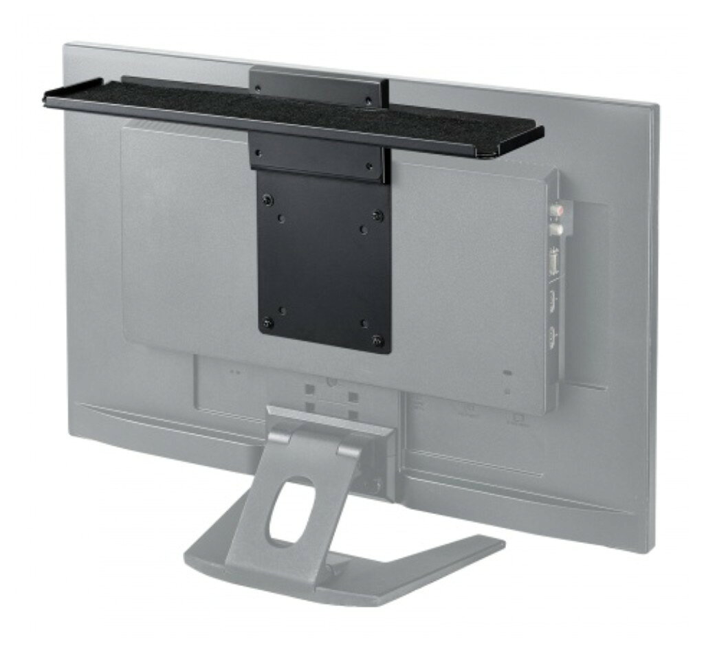 配送区分：MサイズSN10XTT【新品/取寄品/代引不可】モニタ裏トレイ VESA取付 75x75/100x100対応 耐荷重5kg スチール 高さ4段階 ネジ固定 保護シート 付属 モニターアーム対応 MR-VESA17※ご注文手続き後、...