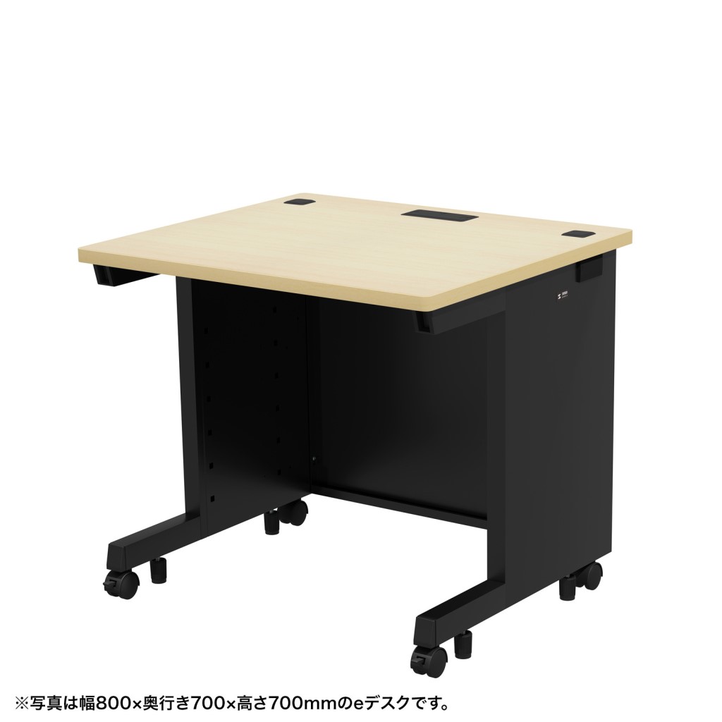 配送区分：FサイズSN10WQT【新品/取寄品/代引不可】eデスク(ブラック+薄い木目)W800xD650xH700 ED-SK8065BKLM※ご注文手続き後、当店より発送予定日または取寄商品の在庫有無・納期を記載したご注文確認メールをお...