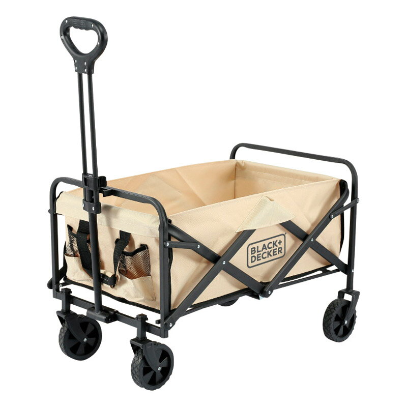配送区分：Mサイズ【新品/在庫あり】【特選商品】BLACK+DECKER 折り畳み式キャリーワゴン LP-05C キャンプ アウトドアキャリー ブラック・アンド・デッカー※ご注文手続き後、当店より発送予定日または取寄商品の在庫有無・納期を記...