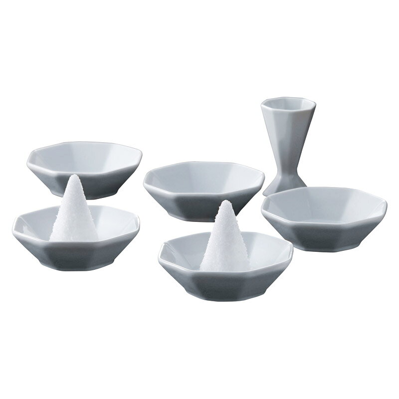 配送区分：SSサイズ【新品/取寄品/代引不可】【特選商品】　福招き八角盛り塩揃え5枚組　　994210※ご注文手続き後、当店より発送予定日または取寄商品の在庫有無・納期を記載したご注文確認メールをお送りいたしますので必ずご確認をお願い致しま...