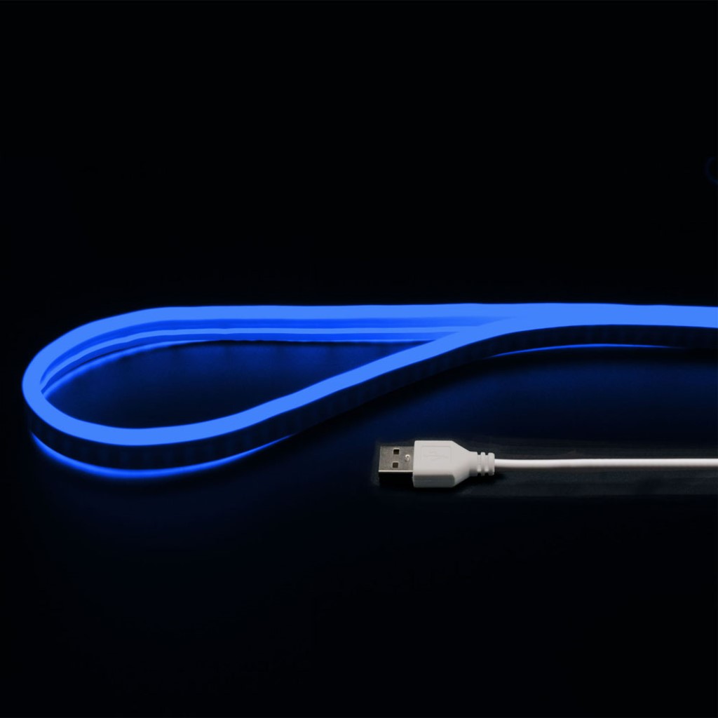 配送区分：LサイズIK100RF【新品/取寄品/代引不可】USBネオンチューブライト1m ブルー NEONLT1M-BL※ご注文手続き後、当店より発送予定日または取寄商品の在庫有無・納期を記載したご注文確認メールをお送りいたしますので必ずご...
