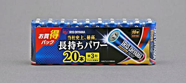 配送区分：SSサイズI2R011F【新品/取寄品/代引不可】乾電池 BIGCAPA PRIME 単3形20パック LR6BP/20P※ご注文手続き後、当店より発送予定日または取寄商品の在庫有無・納期を記載したご注文確認メールをお送りいたしま...