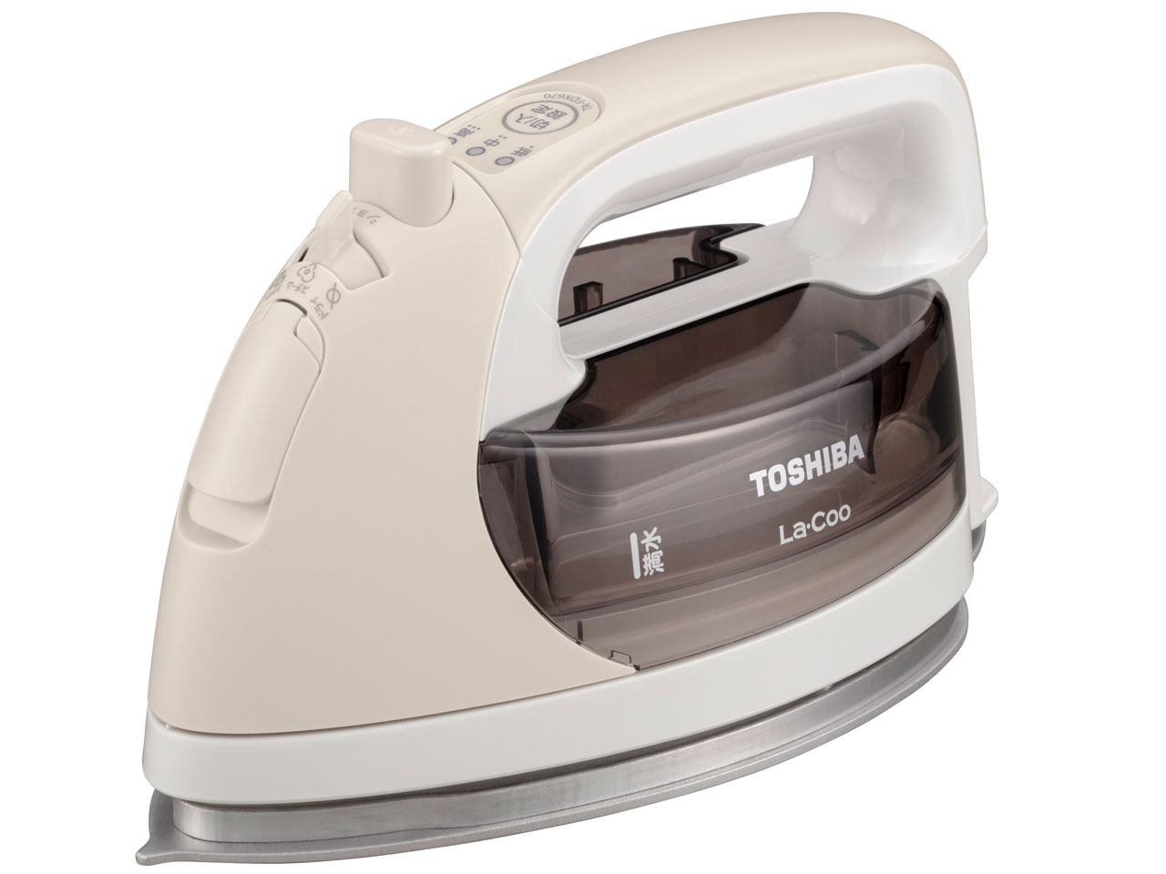 配送区分：SSサイズ【新品/取寄品】東芝 TOSHIBA コードレススチームアイロン La・Coo 美ラクルベース ベージュ TA-FDX670-N ハンガーショット機能付き※ご注文手続き後、当店より発送予定日または取寄商品の在庫有無・納期...