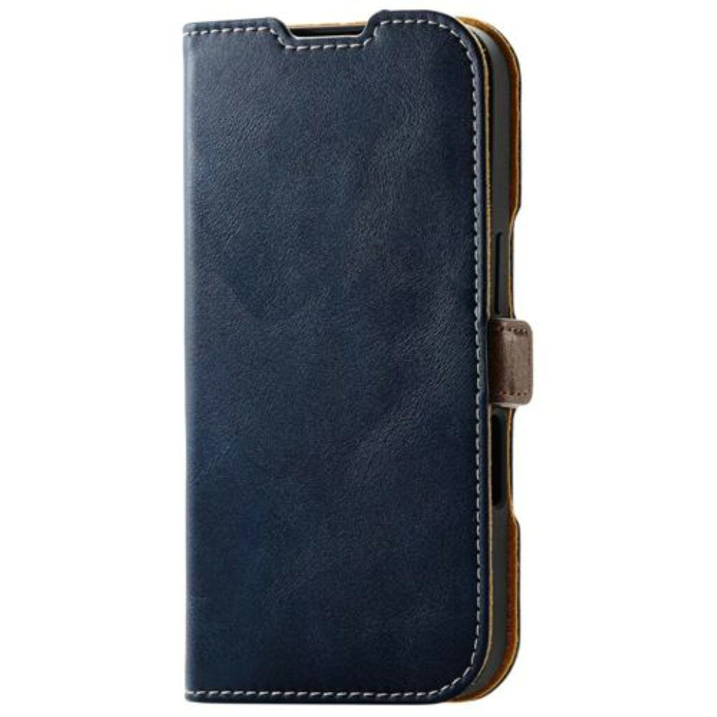 配送区分：SSサイズEL118ZDiPhone 16/レザーケース/手帳型/耐衝撃/磁石付き/ステッチ/ネイビー PM-A24APLFYNV※ご注文手続き後、当店より発送予定日または取寄商品の在庫有無・納期を記載したご注文確認メールをお送り...