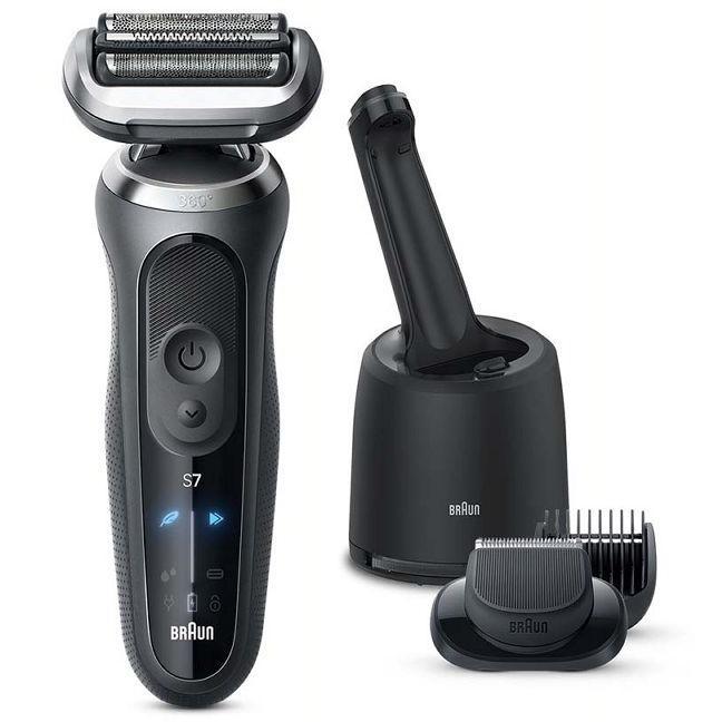 配送区分：SSサイズ【新品/取寄品】BRAUN メンズシェーバー シリーズ7 72-G7500cc グレー※ご注文手続き後、当店より発送予定日または取寄商品の在庫有無・納期を記載したご注文確認メールをお送りいたしますので必ずご確認をお願い致...