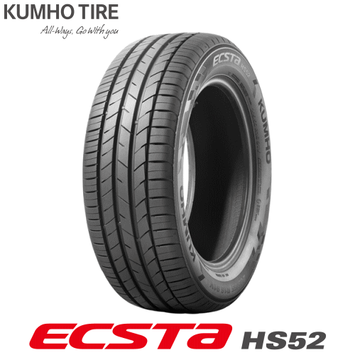 商品情報【タイヤ銘柄】KUMHO ECSTA HS52クムホ エクスタ エイチエス ゴジューニ【タイヤ特長】【タイヤのタイプ】コンフォートタイプ● 新コンパウンドや3Dインターロッキングサイプなどの採用により、ドライ・ウェット時の制動性能や...