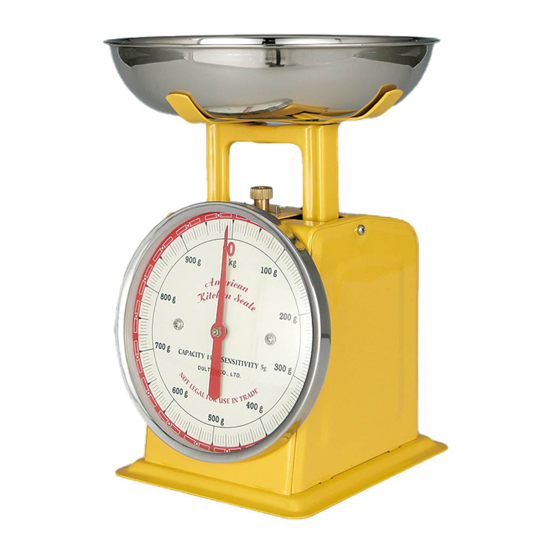 商品情報商品名アメリカン キッチン スケールAMERICAN KITCHEN SCALE Yellow商品説明形も機能も、ごくスタンダードなキッチンスケール。でも、滲み出ているそれは、どこにでもある物とはちょっと違う。にっこりと笑っているか...