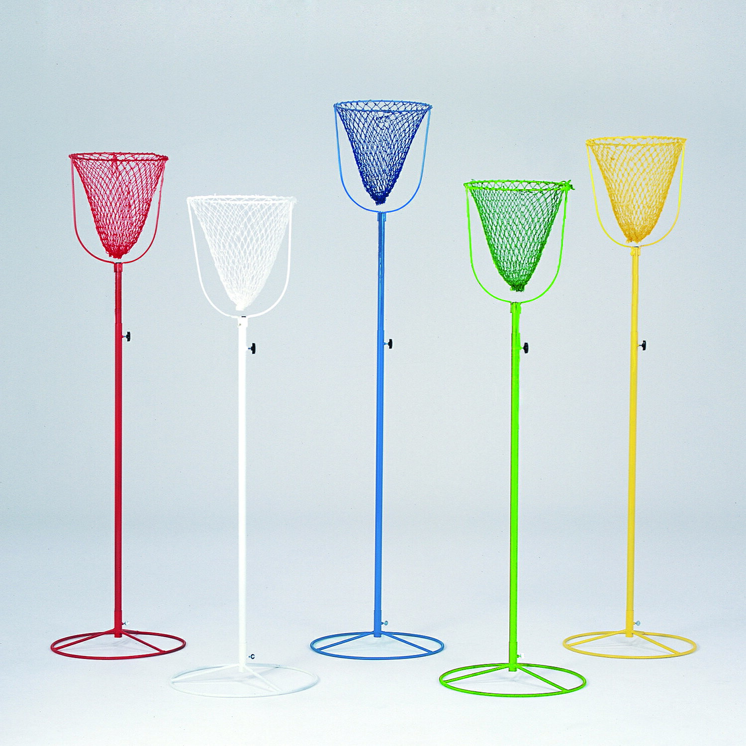 ■　商品詳細　■ 商品名 カラー玉入れカゴ 商品番号 EKA769 商品説明 サイズ=ベース直径50cm×高さ185〜270cm自重=6kgカラーをご指定ください90=白・100=赤・400=黄・500=緑・700=青材質=直径2.9cmス...