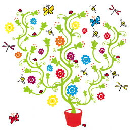 ■　商品詳細　■ 商品名 DJECO(ジェコ） ルームデコ　マジックツリー 商品番号 DD04500 商品説明 シールサイズは1m×70cmですが、木を中心にお花や虫たちを広げて貼っていくと、とても大きなステッカーになります。鮮やかな色使い...
