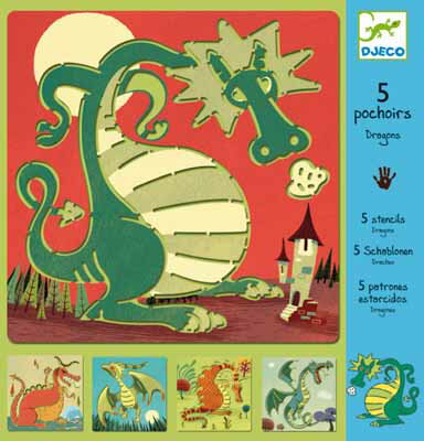 ■　商品詳細　■ 商品名 DJECO(ジェコ） デザインバイ　ステンシル　ドラゴン 商品番号 DJ08856 商品説明 しっかり押さえてステンシルの溝にペンを入れてなぞってみましょう。素敵な絵がすぐに描けます。描きあがったら塗り絵のように色...