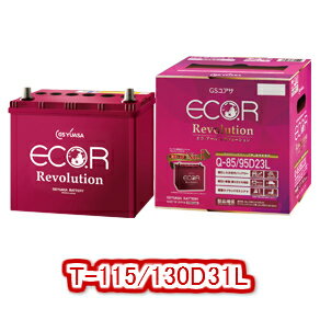 商品説明メーカー名GSユアサバッテリー 商品名ER-T-115/130D31L商品内容バッテリー1台補償書付き【製品補償】通常車：36か月または10万Km アイドリングストップ車：24ヶ月または4万Km
