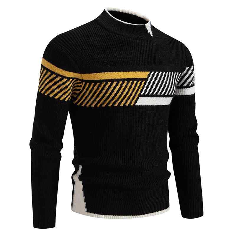 ニット メンズ ニットセーター 長袖 ボーダー柄 切り替え スポーティー カジュアル トップス M L XL 2XL 3XL 4XL 白 黒 緑・カテゴリ: ニット? メーカー希望小売価格はメーカーカタログに基づいて掲載しています