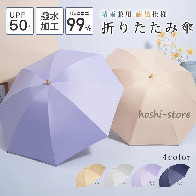 基本仕様【素材】・親骨：アルミ合金・中棒：スチール・生地：ポリエステル・手元：バンブー【サイズ】・直径：約108cm・全長（折りたたみ時）：約36cm・全長（伸ばした時）：約61cm・傘本体：約311g・8本骨おすすめの特徴・軽量スリムアル...