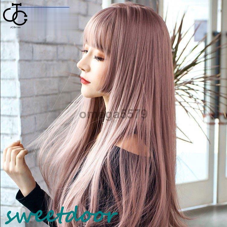 【品名】：レディースウイッグ【長さ】：約56cm【重さ】：約249g【素材】：耐熱性ファイバー【産地】：中国検索ワード：ウィッグ ロング ショート　フルウィッグ 部分ウィッグ　つけ毛　グラデーション ウイッグ カール ウェーブ 自然 セミロ...