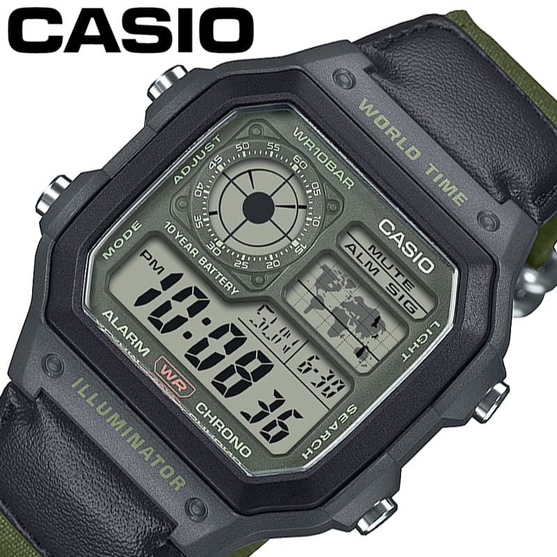 カシオ[CASIO]1974年、機械式からクオーツ式へと切り替わる技術変革期に時計事業へ進出。1983年、カシオ計算機より「壊れない腕時計」としてG-SHOCK誕生。外殻から独立した内部機構とポリウレタン製の衝撃吸収材等によりアイスホッケー...